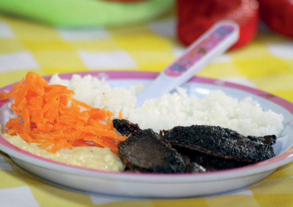 Receta para niños de 12 a 23 meses: Puré de yuca con hígado frito y ...