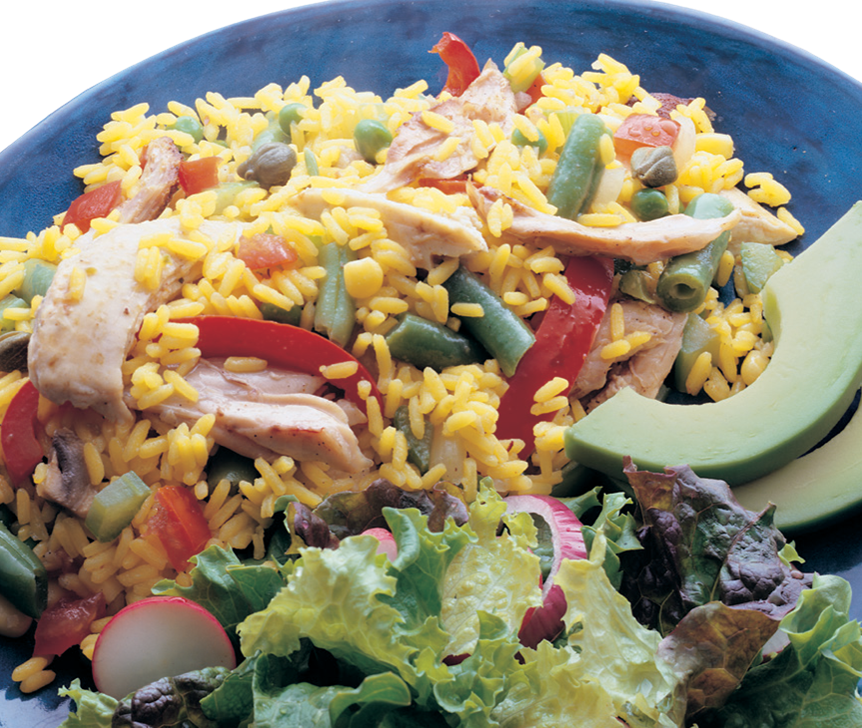 Receta para personas con diabetes: Arroz con pollo a la española ...